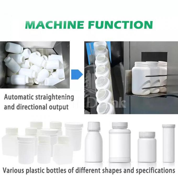 Auto PET Medicine Bottle Unscrambler Machine Horizontal Vial ...